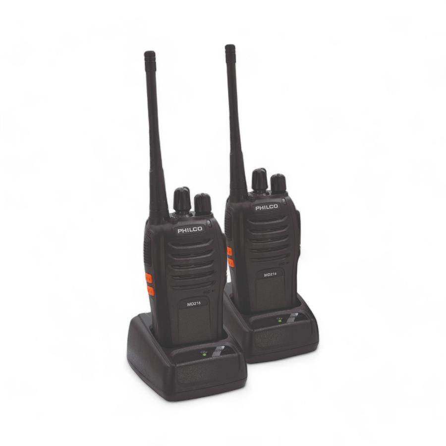 Kit Walkie Talkies Philco 33PHLMD216 2 Unidades Negro - Dimarsa.cl