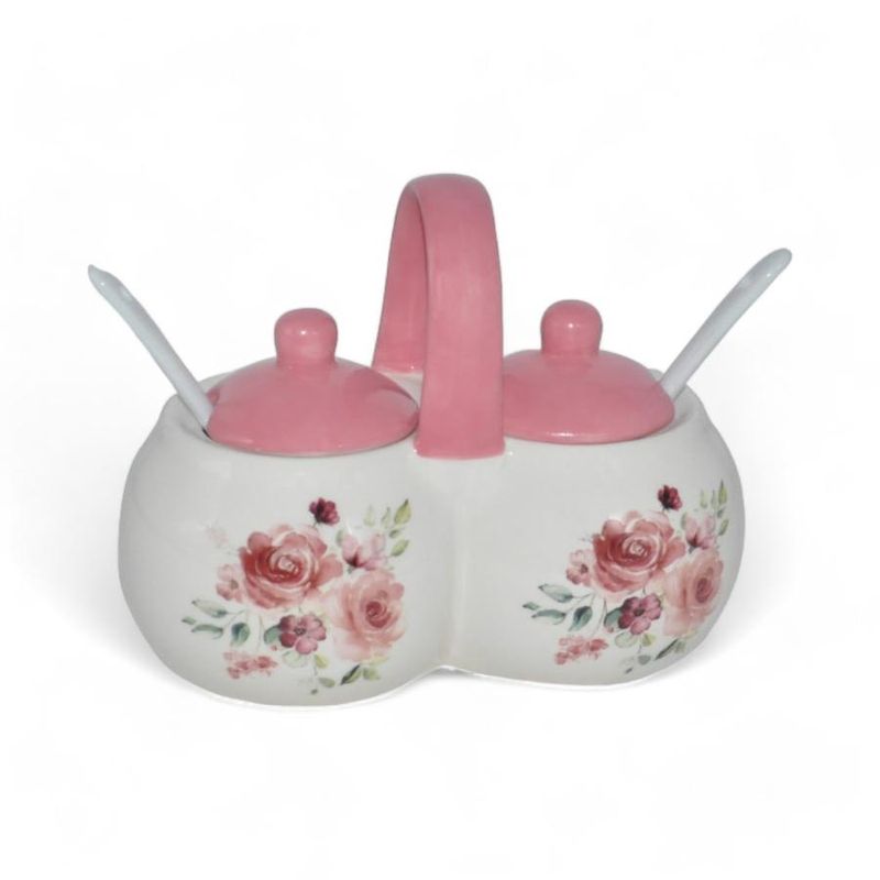 Juego Matero Ceramica Azúcar Hierba Aleppo Rosado - Dimarsa.cl