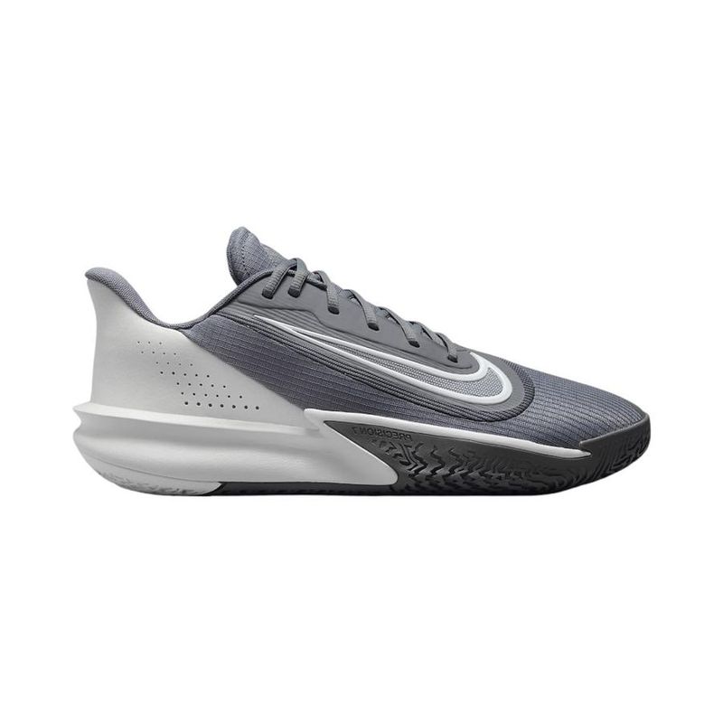 Zapatillas Basketball Hombre Nike Precision 7 Gris/Blanco - Dimarsa.cl