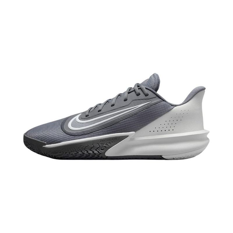 Zapatillas Basketball Hombre Nike Precision 7 Gris/Blanco - Dimarsa.cl