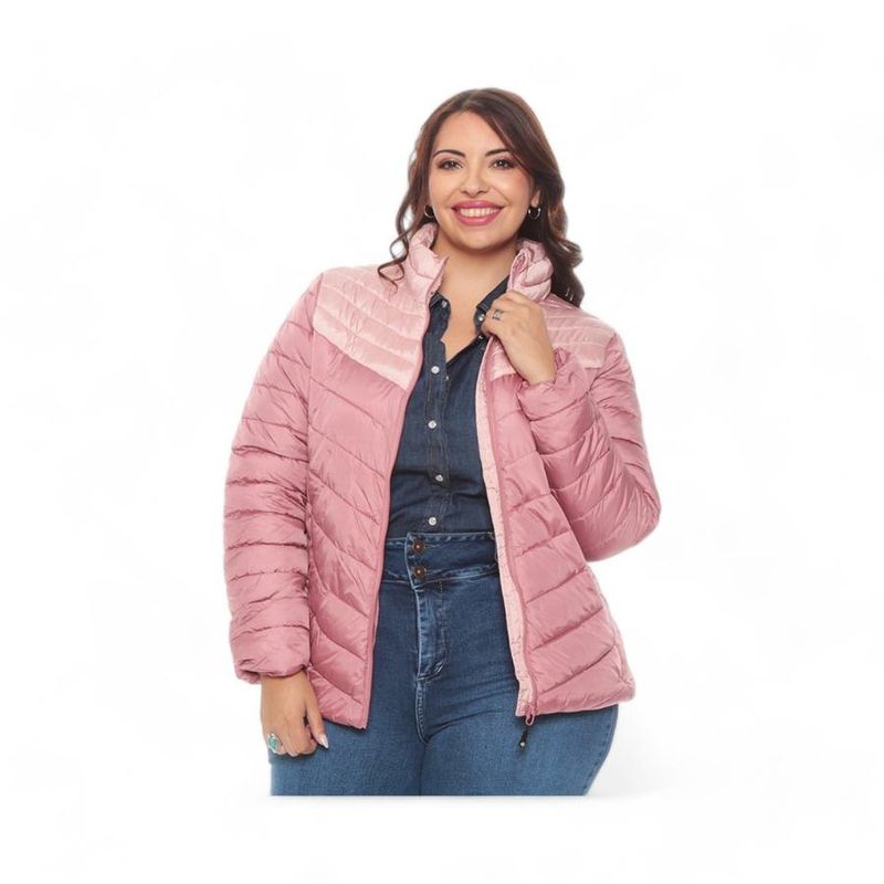 Parka Mujer Wados Manga Larga Acolchado Rosado - Dimarsa.cl