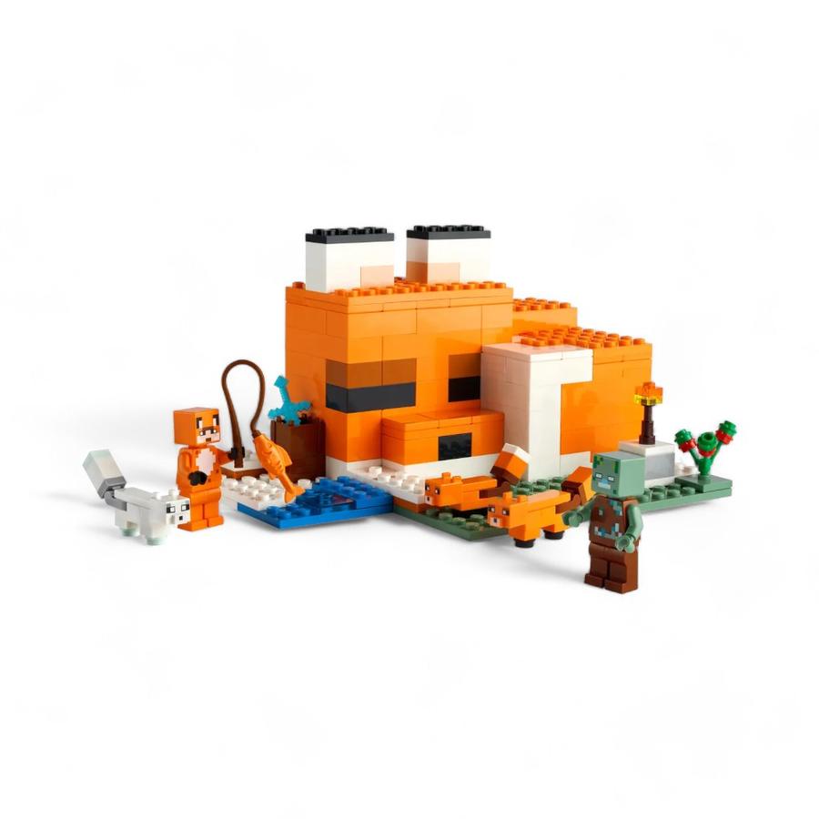 Set De Construcción Lego Minecraft: El Refugio-Zorro - dimarsa