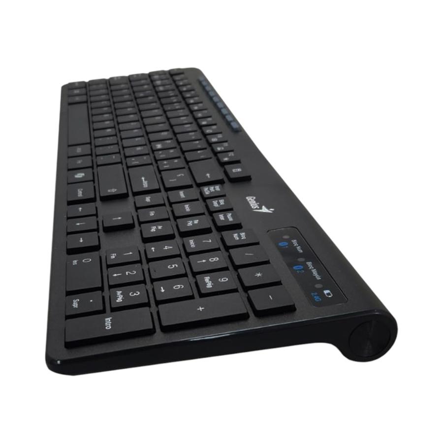 Kit Teclado y Mouse Inalámbrico Genius SlimStar 8230 Negro - Dimarsa.cl