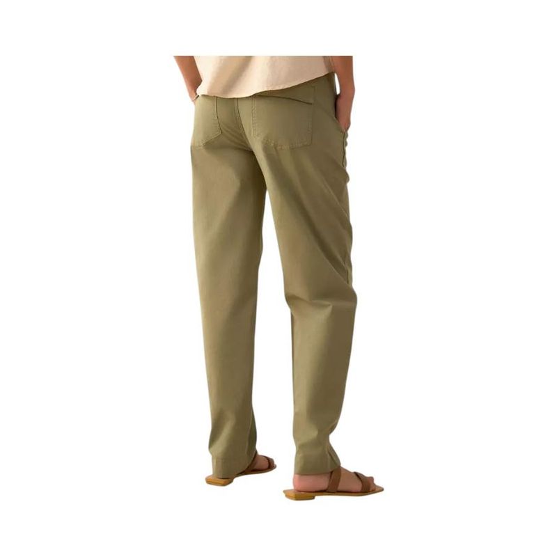 Pantalón Recto Estilo Militar Mujer Esprit Verde Militar - Dimarsa.cl