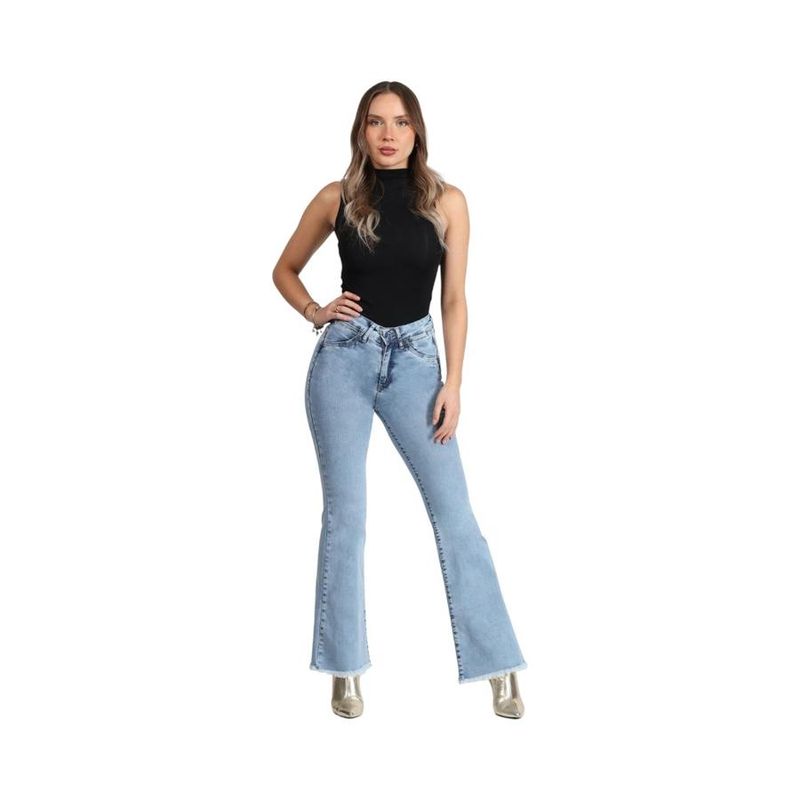Jeans Push Up Mujer Mohicano 4012-01 Celeste - Dimarsa.cl