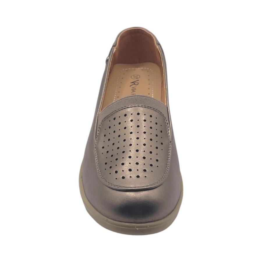 Mocasin Casual Mujer Via Rosmini Verce Gris - Dimarsa.cl