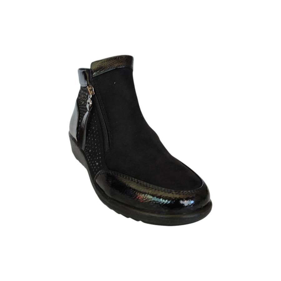Botín Casual Mujer Via Rosmini Resca Negro - Dimarsa.cl