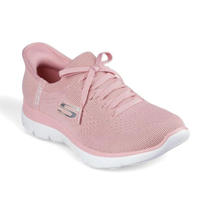 Zapatillas Slip-Ins Mujer Skechers Summits New Daily Rosado - Dimarsa.cl