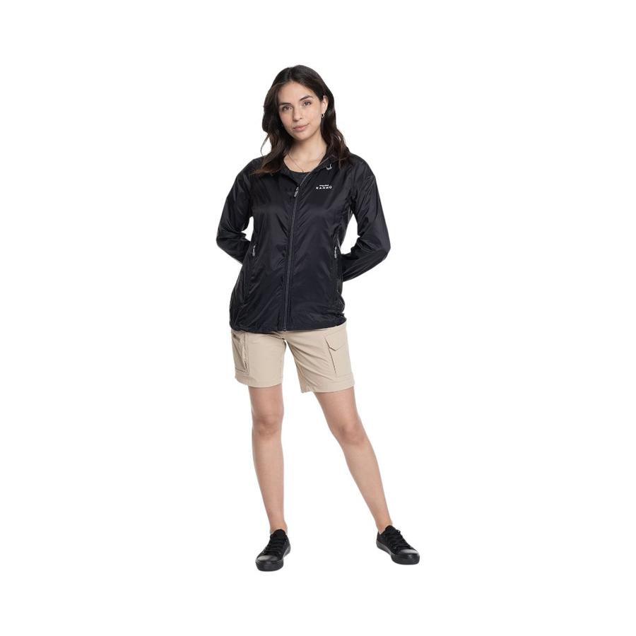 Cortaviento Empacable Mujer Kannu KNV619529N-009 Negro - dimarsa