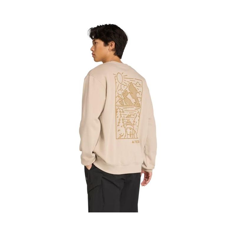 Polerón Cerrado Hombre Adidas Terrex Estampado Rosado - Dimarsa.cl