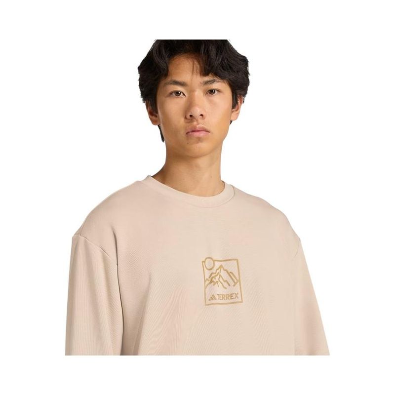 Polerón Cerrado Hombre Adidas Terrex Estampado Rosado - Dimarsa.cl