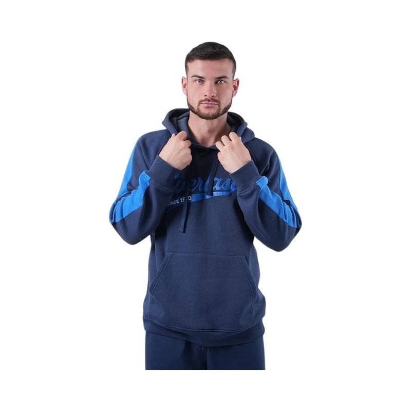Polerón Urbano Hombre Everlast Block Azul - Dimarsa.cl